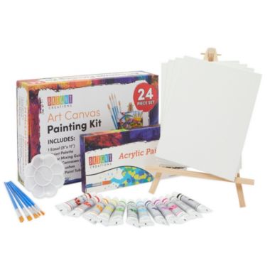 Bright Creations Art Supplies Painting Starter Kit for Adults with Wood ...