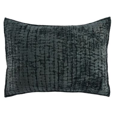 Saltoro Sherpi Lipa 20 x 26 Handmade Standard Pillow Sham, Rayon Velvet ...