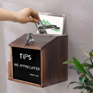 Infinity Merch Rustic Wood Suggestion Box in Brown | Bed Bath & Beyond