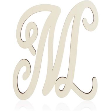 Bright Creations Wooden Monogram Alphabet Letters, Decorative Letter M ...