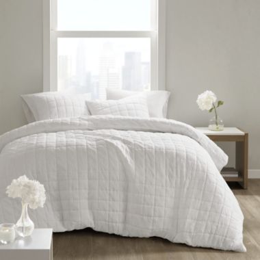 Everly Mills Cocoon Oversized Comforter Set Classic Box Quilting , Cozy ...