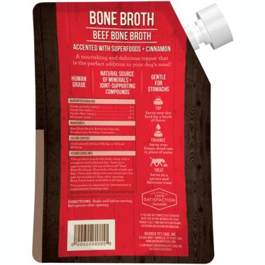 Merrick Bone Broth All Life Stages Dog Food Topper Beef, 16 OZ | Bed ...